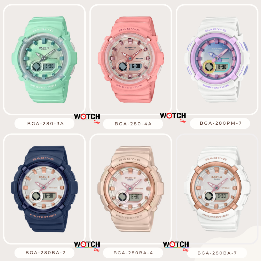 นาฬิกาข้อมือ Casio Baby-G สองระบบ Analog-Digital BGA-260 Series รุ่น ...