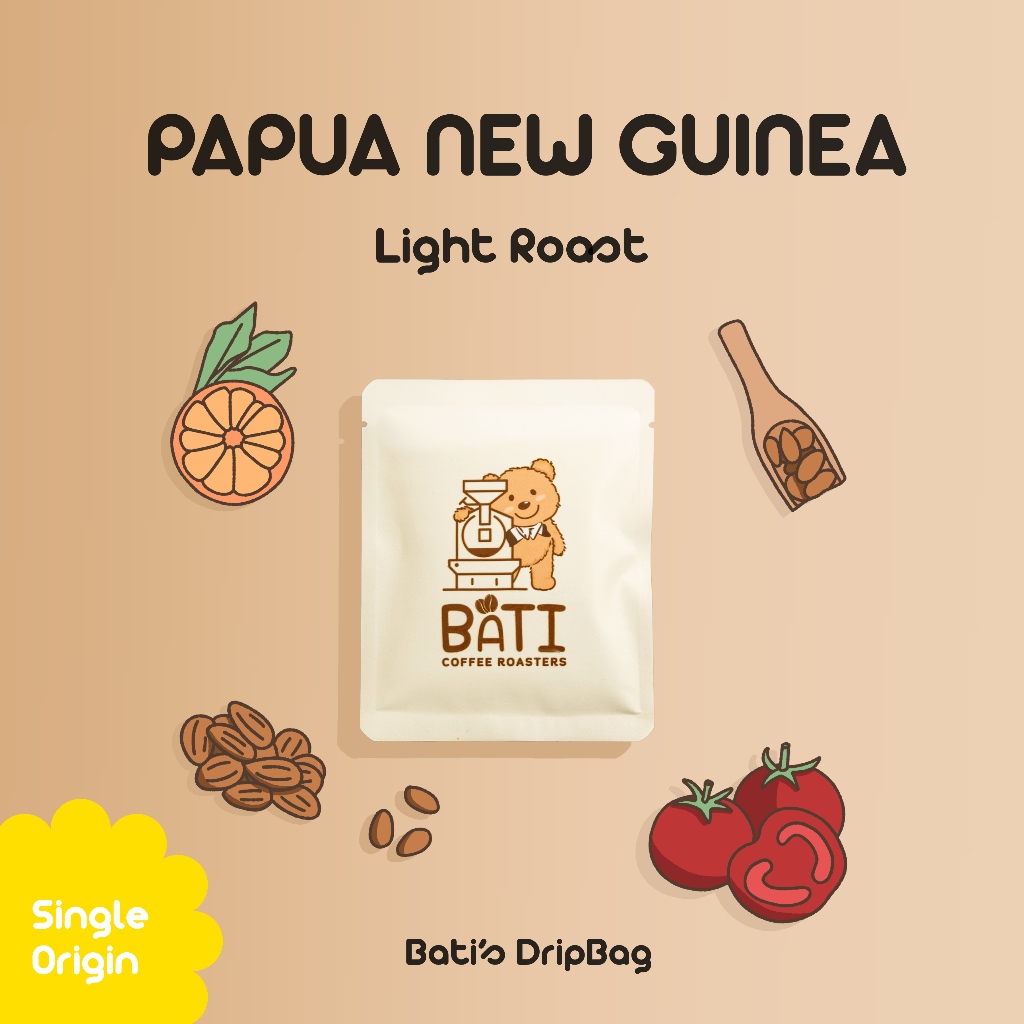 [NEW] กาแฟ drip bag คั่วอ่อน Bati Coffee Roasters - BATI'S PAPUA NEW ...