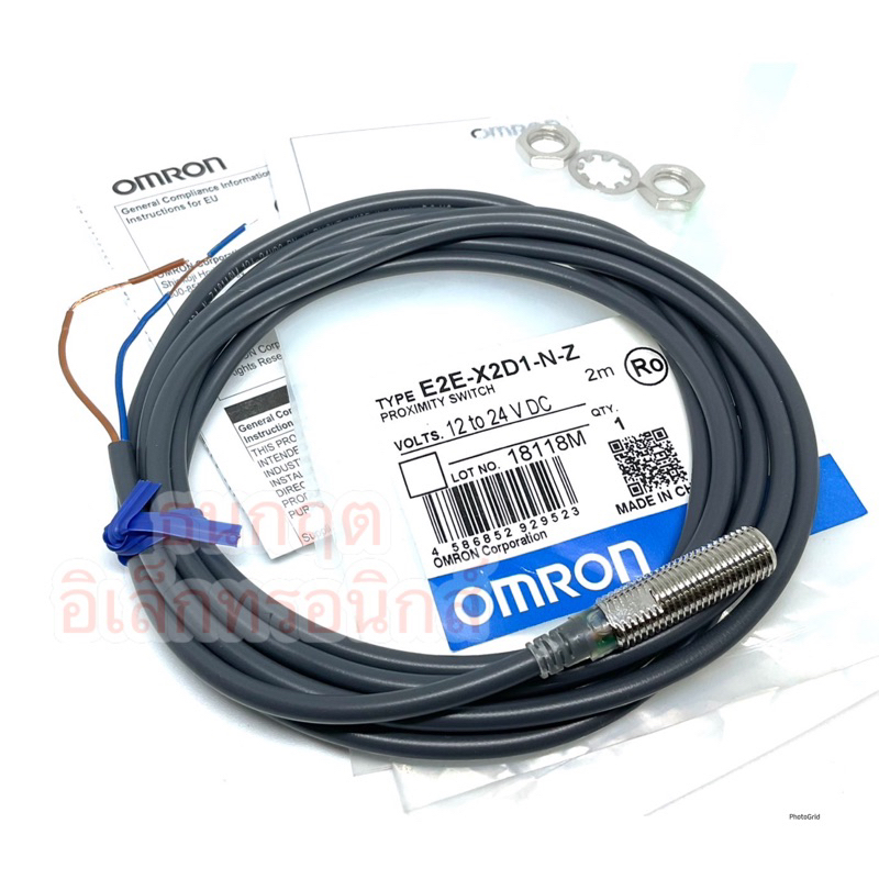 E2E-X2D1-N / E2E-X2D1-N-Z Proximity sensor พร็อกซิมิตี้เซ็นเซอร์ M8 จับโลหะ 2สาย DC ชนิด NO ...
