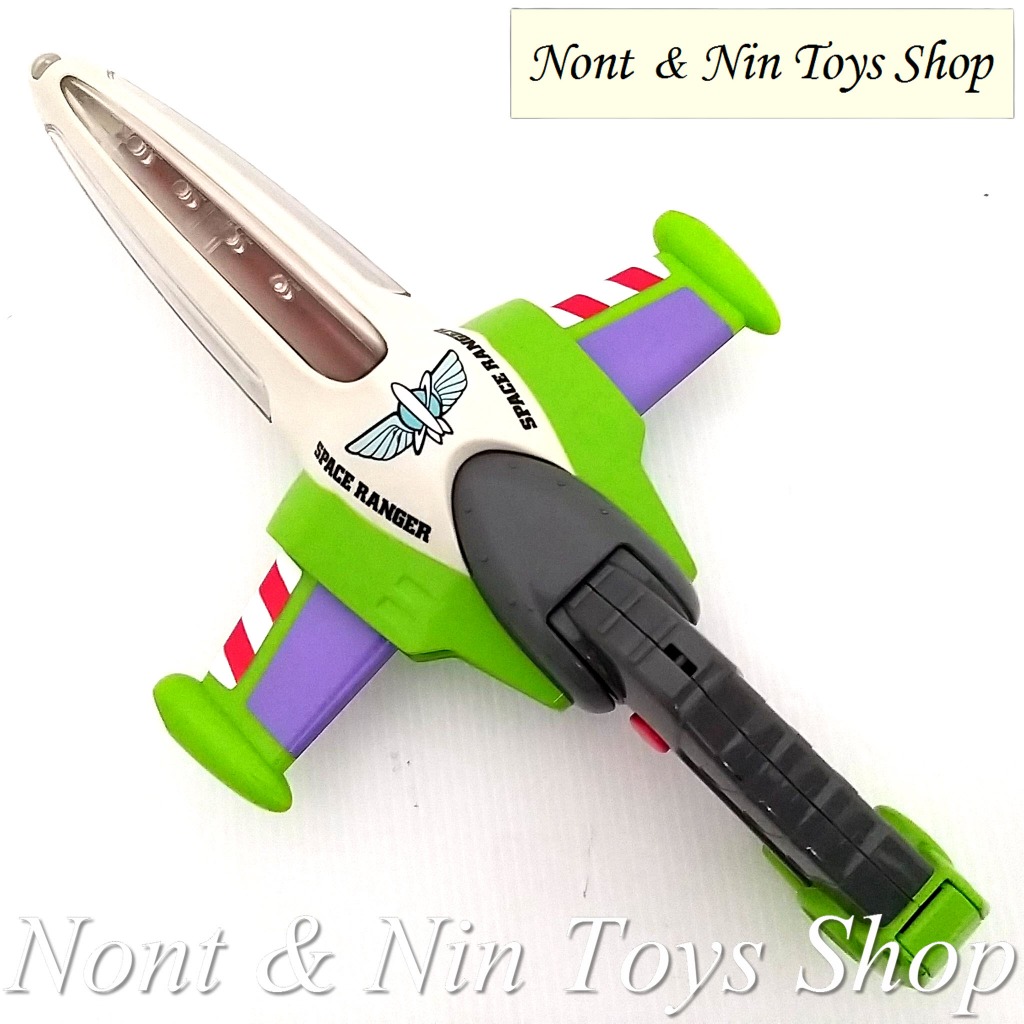 Buzz Lightyear (Toy Story) Light Up Sound Phaser Blaster Toy Gun .. ปืน ...