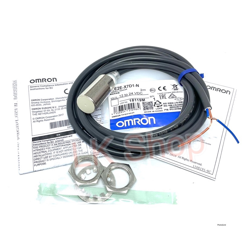 E2E-X7D1-N ขนาด18มิล Proximity sensor เซ็นเซอร์จับโลหะ 2สาย DC M18 ชนิด ...