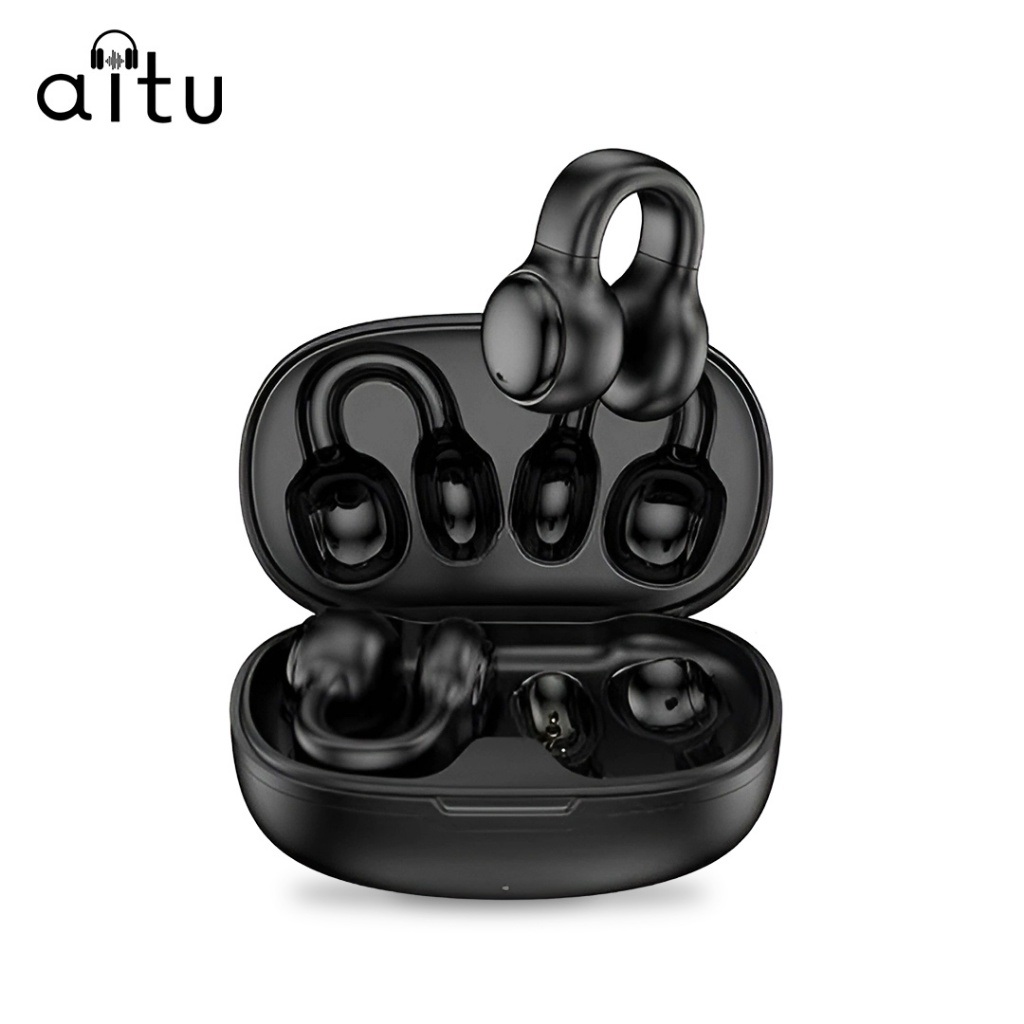 Aitu M30 ชุดหูฟังอินเอียร์แบบหนีบหู บลูทูธ5.3 ลดเสียงรบกวน HIFI เชื่อม ...