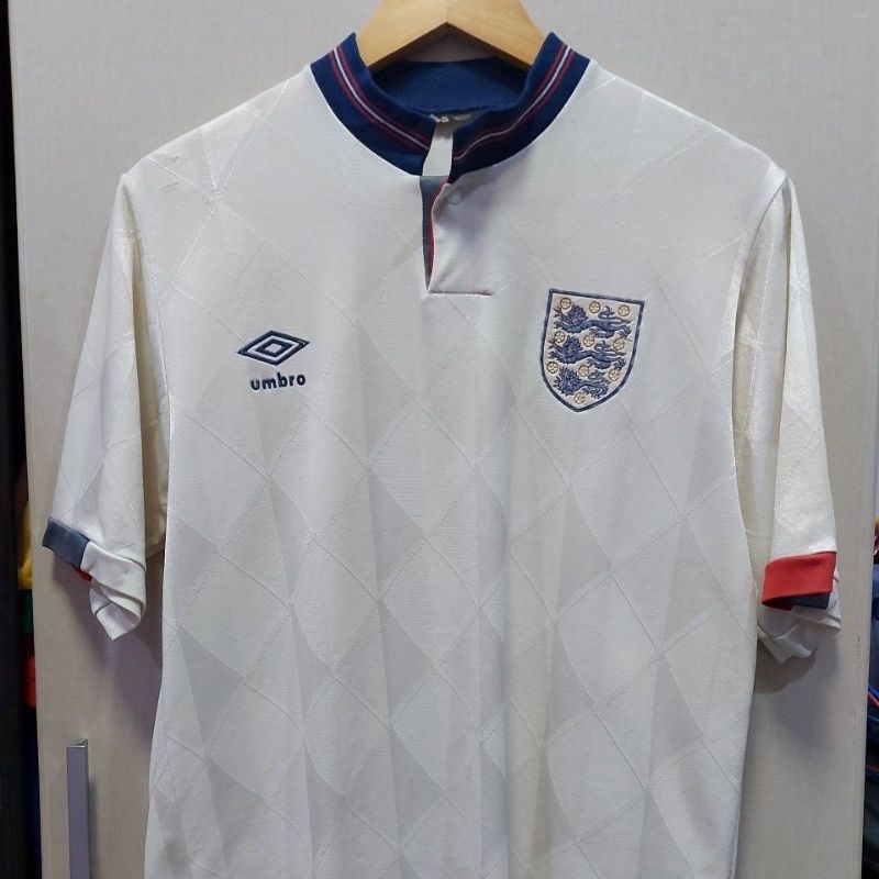 เสื้อทีมชาติอังกฤษเหย้า 1986 England Football Shirt Home 1986 แท้ ...