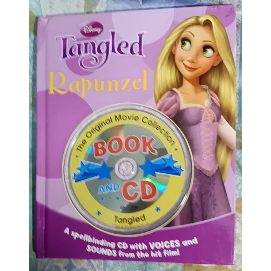 นิทานภาษาอังกฤษ DISNEY Tangled Rapunzel ราพันเซล Book and CD | Shopee ...