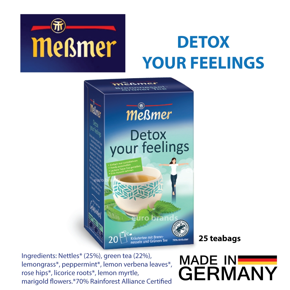 Messmer Brennessel-Gruner Tee (Stinging nettle-Green Tea) 20 Teabags ชา ...