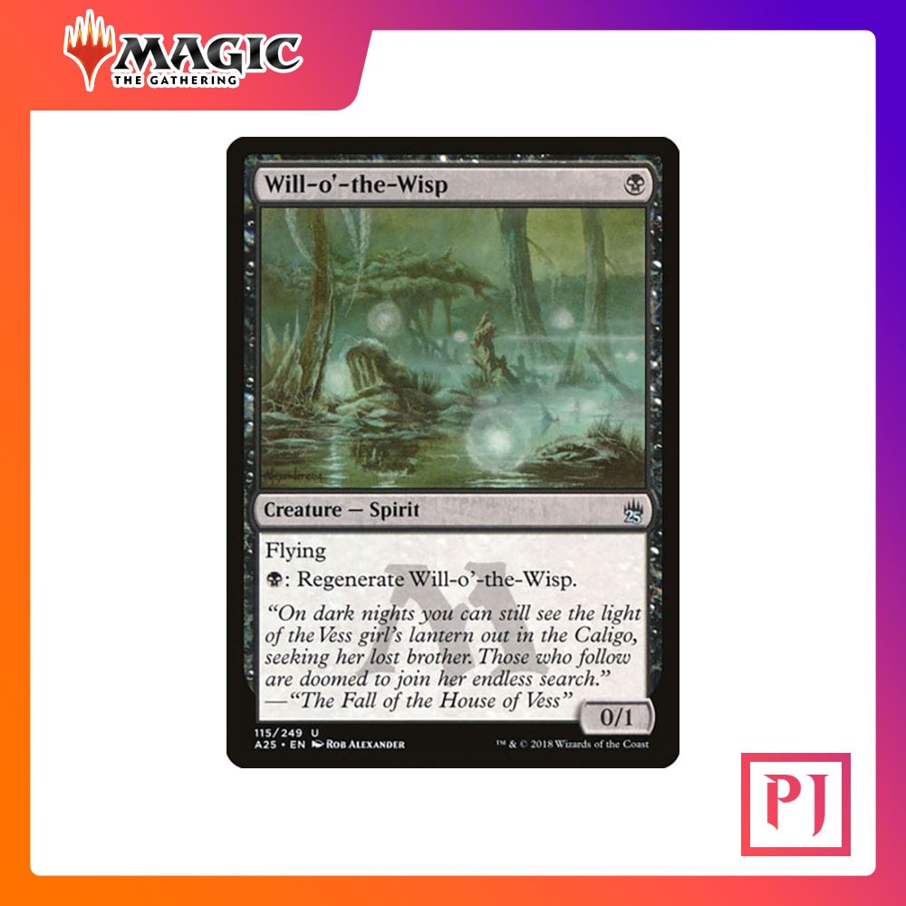 [MTG] Will-o'-the-Wisp [A25] [BLACK] [UNCOM] [NORMAL] [ENG] (การ์ดเมจิค ...