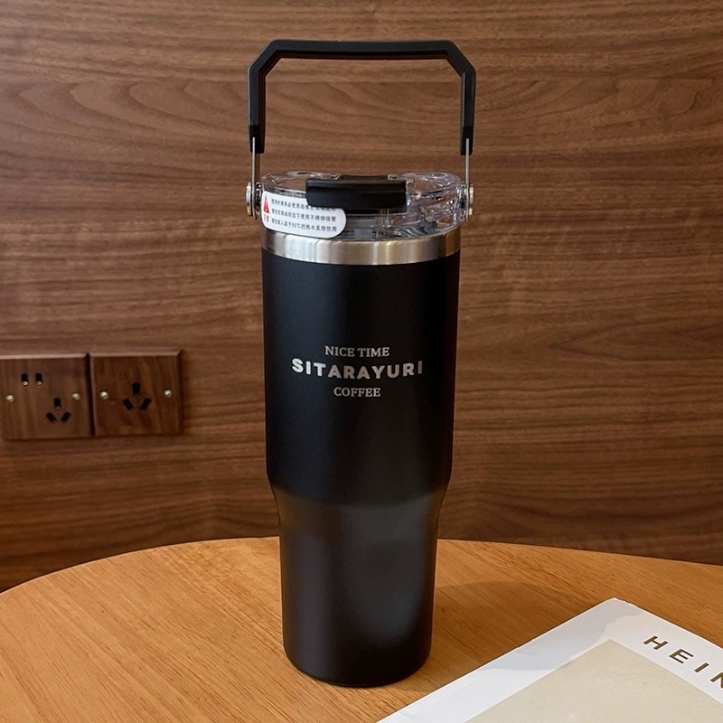 แก้วเก็บอุณหภูมิ SITARAYURI ขนาด 600 900 1200 ML แถมยางรองแก้วและสติกเก ...