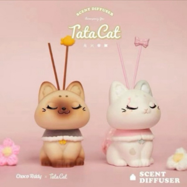 โมเดล choco teddy x tata cat ก้านหอม | Shopee Thailand