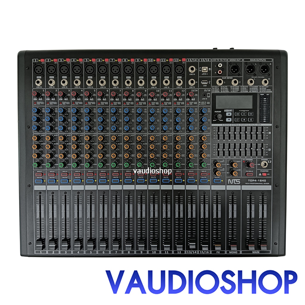 NTS TOP4-1640 Power Mixer (16input, 400Wx4ch) เพาเวอร์มิกเซอร์ เอ็นที ...
