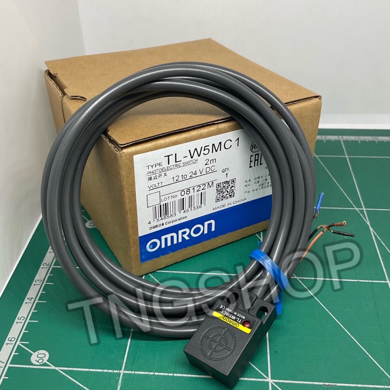 OMRON TL-W5MC1 proximity switch 3 สาย ระยะจับ 5มิล ชนิด NPN NO แหล่งจ่าย 12-24VDC ของใหม่ สินค้า ...