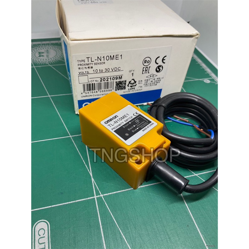 TL-N10ME1 OMRON แท้ Proximity sensor เซ็นเซอร์ NPN-NO 3สาย ใช้ไฟ10-30VDC 200mA (ชนิดจับโลหะ ...