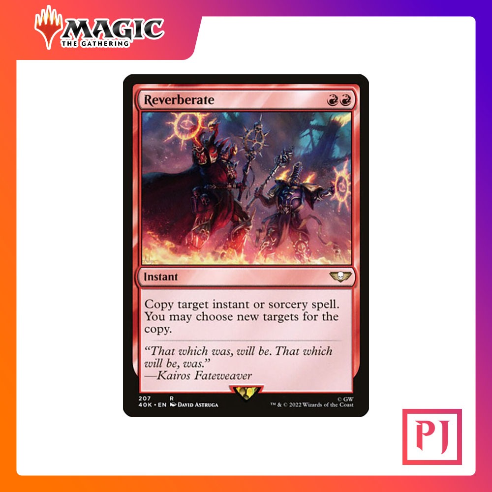 [MTG] Reverberate [40K] [RED] [RARE] [NORMAL] [ENG] (การ์ดเมจิค / Magic ...