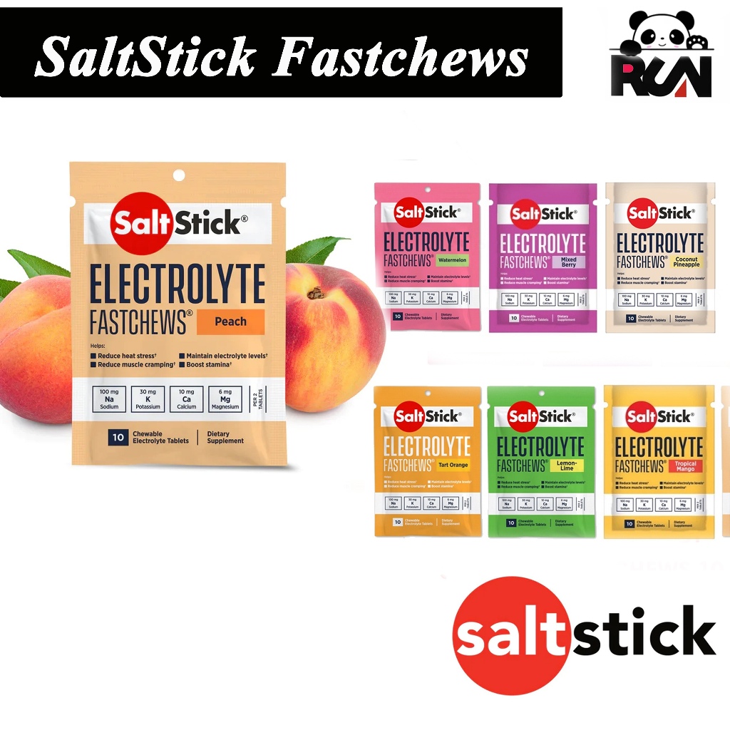 SaltStick Fastchews 10 Tabs อิเล็กโทรไลต์ชนิดเม็ดแบบเคี้ยว | Shopee ...