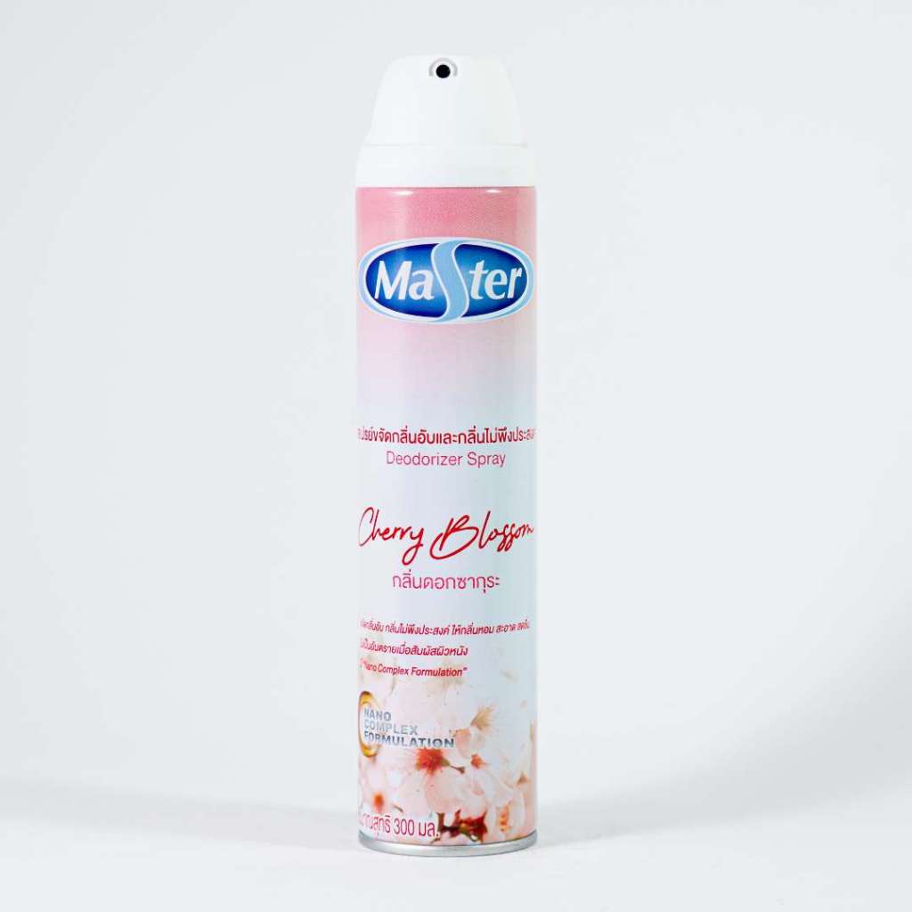 MASTER Deodorizer สเปรย์ขจัดกลิ่นอับและกลิ่นไม่พึงประสงค์ กลิ่น Cherry ...