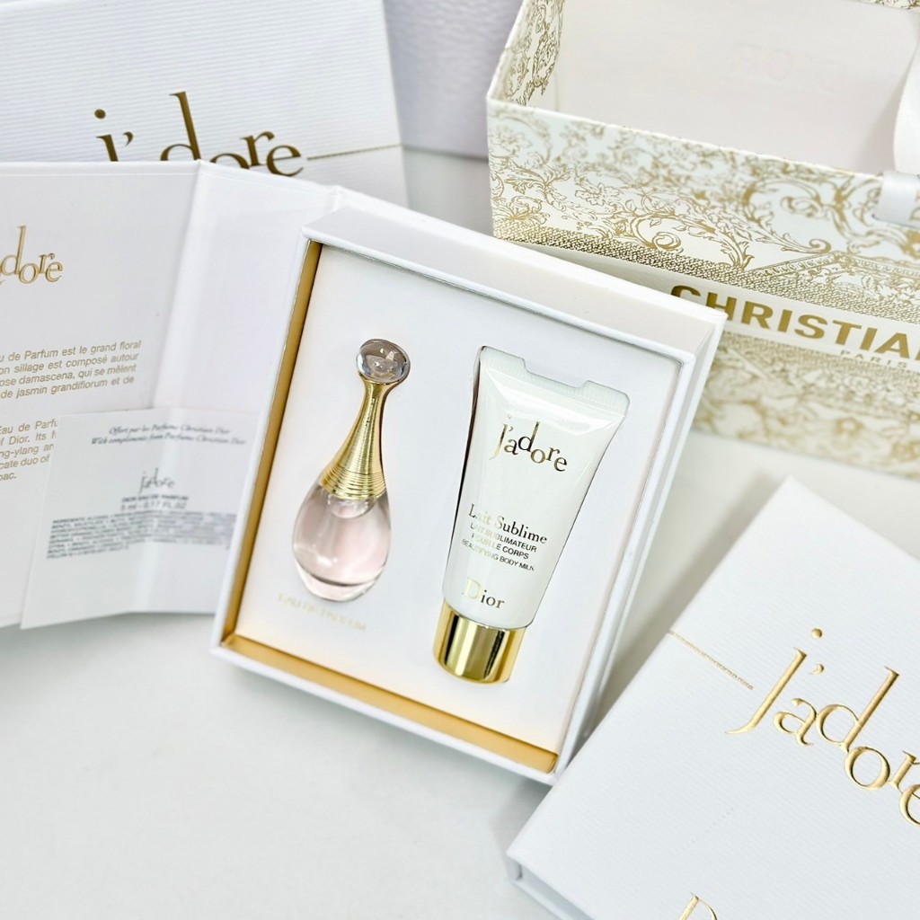 Set น้ำหอม Dior J'adore EDP 5 ml. + Body Milk 20ml | Shopee Thailand
