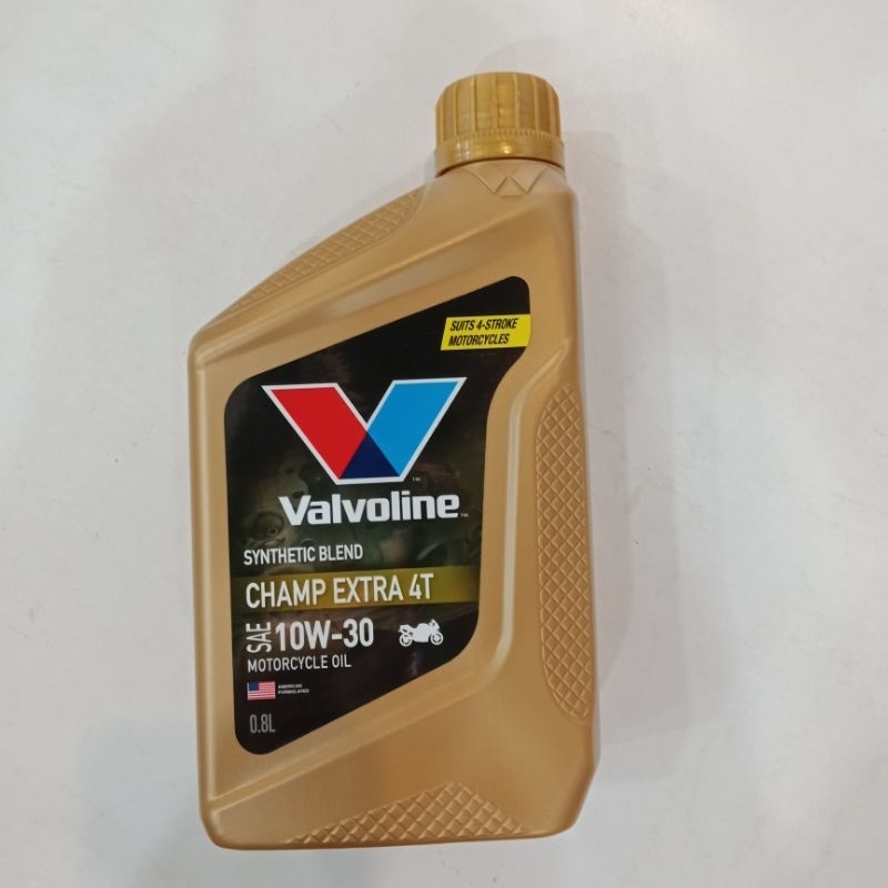น้ำมัน 4T (Valvoline) SYNTHETIC BLEND CHAMP EXTRA 4T SEA 10W-30 ...