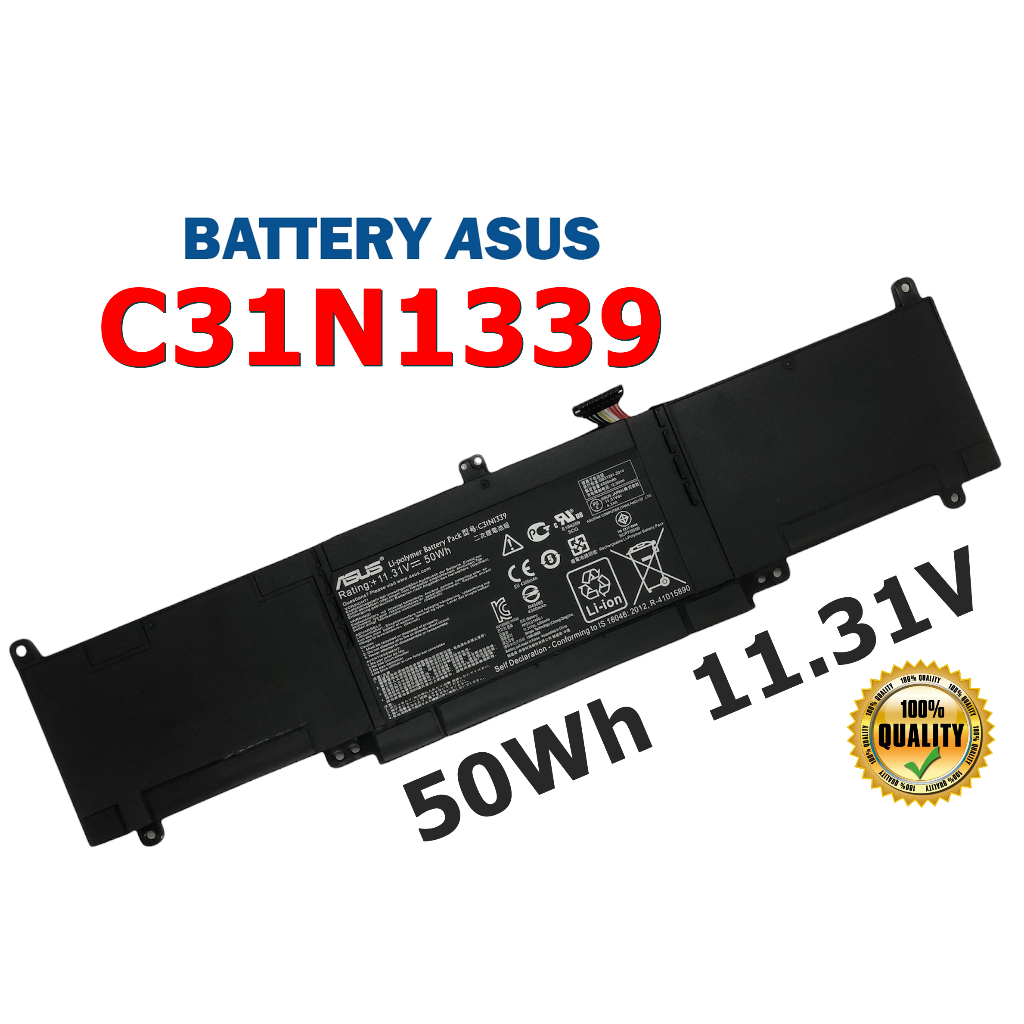 ASUS แบตเตอรี่ C31N1339 ของแท้ (สำหรับ ZenBook UX303 Q302 TP300 Series ...