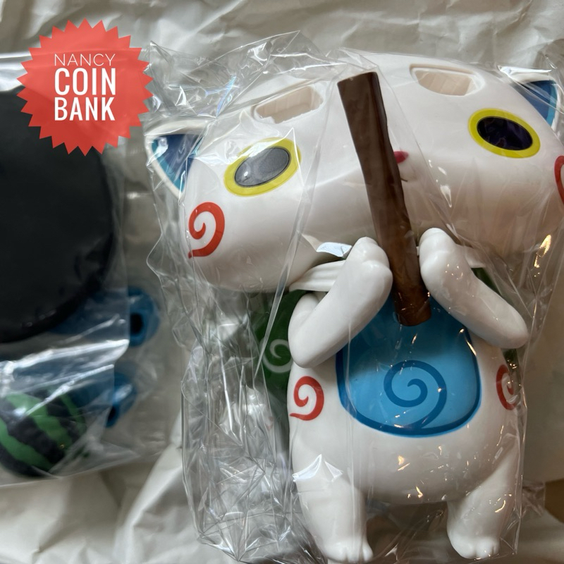 FIGURE Yo-kai Watch Action ANIME White Kitty Cat Horns Komasan Doll แท้ ...