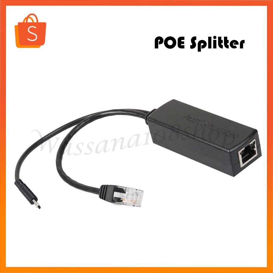 POE Splitter Power Over Ethernet/POE Micro USB จ่ายไฟผ่านสายแลน ...