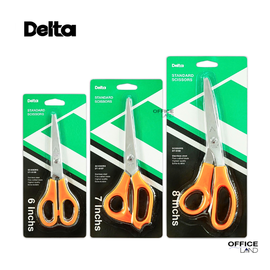 Delta กรรไกร ตัดกระดาษ เดลต้า (Delta Steel Scissors) | Shopee Thailand
