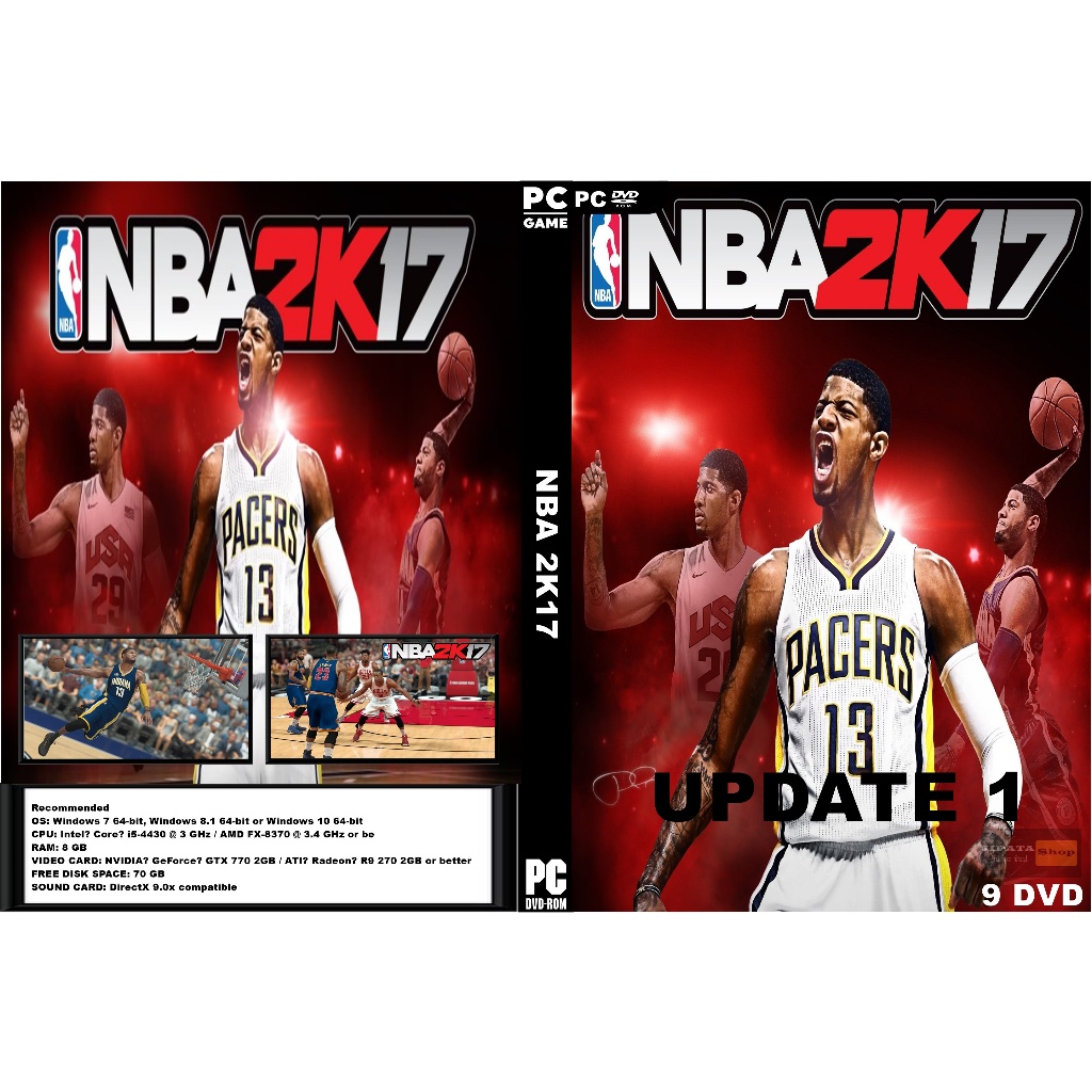 แผ่น Game PC NBA 2K17 (9DVD) | Shopee Thailand