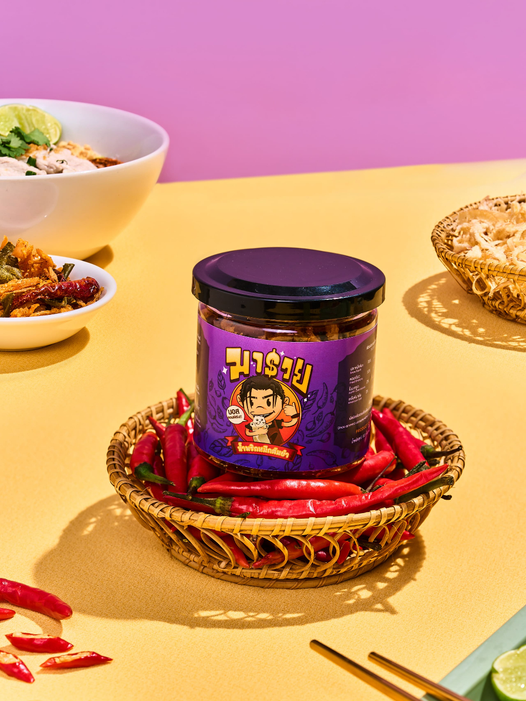 น้ำพริกปลาหมึกต้มยำ (Thai Squid Tom Yum Chackling Chili Paste) | Shopee ...