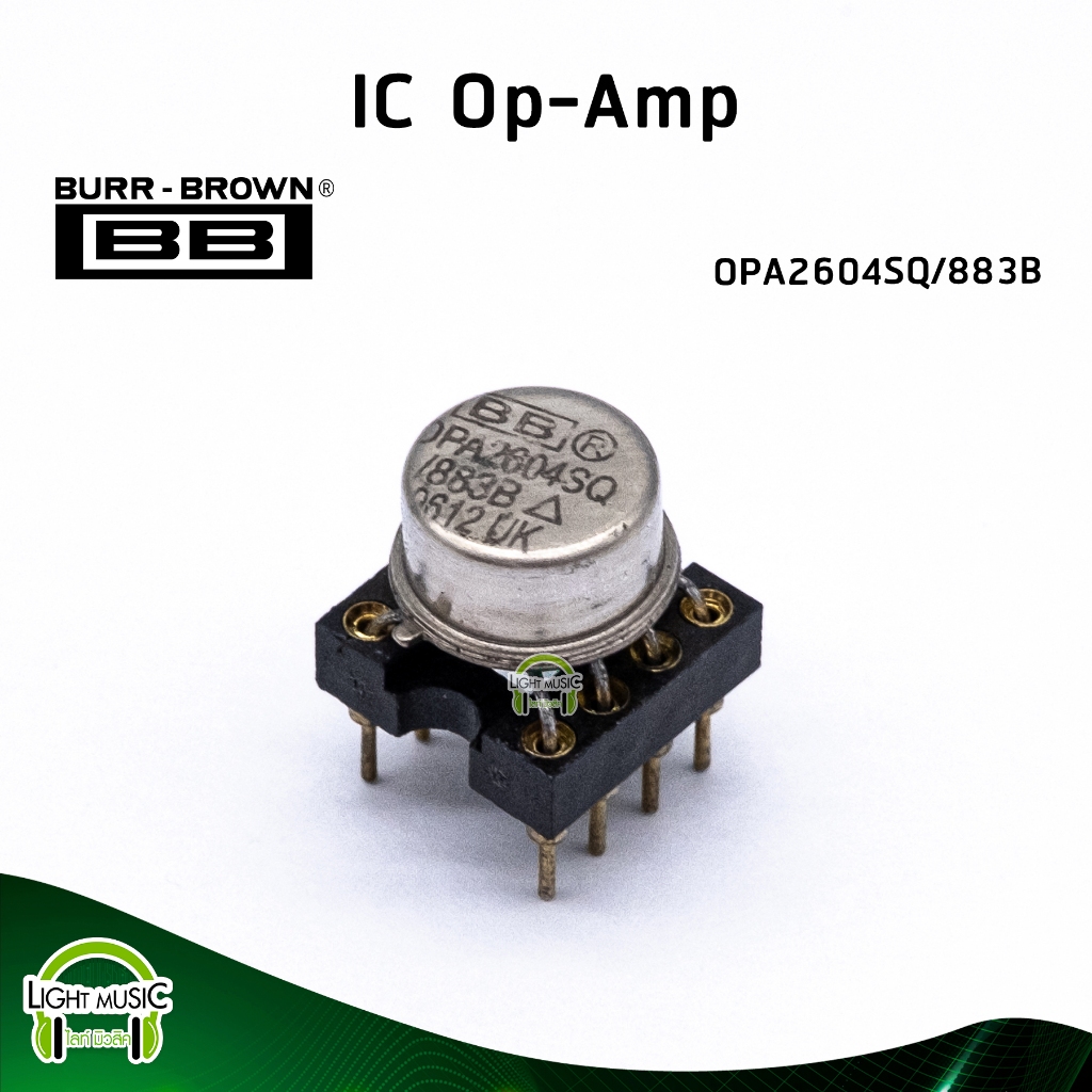 IC Op-Amp OPA2604SQ/883B แท้ + Socket ผลิตที่ U.K. เป็น Dual ออปแอม ออป ...