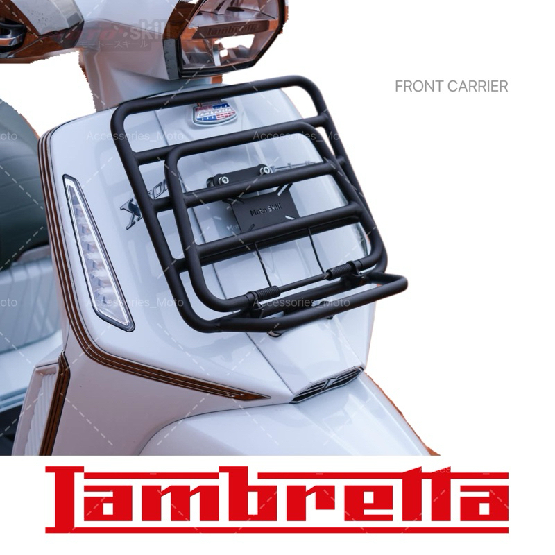 ตะแกรงหน้า Moto Skill สำหรับ LAMBRETTA X300 / FRONT CARRIER FOR ...