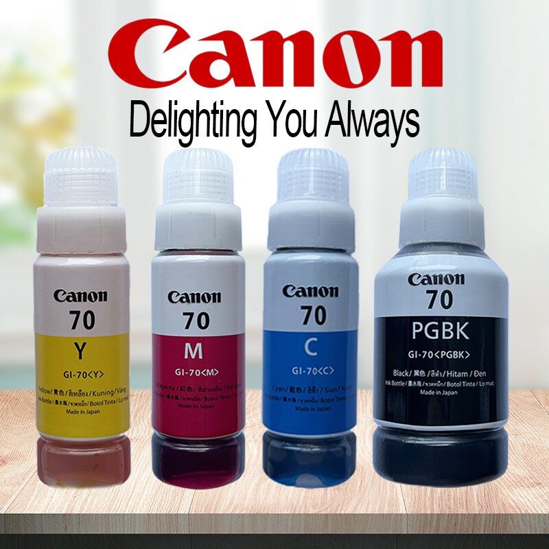 จัดส่งฟรี!Canon GI-71/70หมึกเติมแท้ BK C M Y for G1020/G2020/G3020 ...