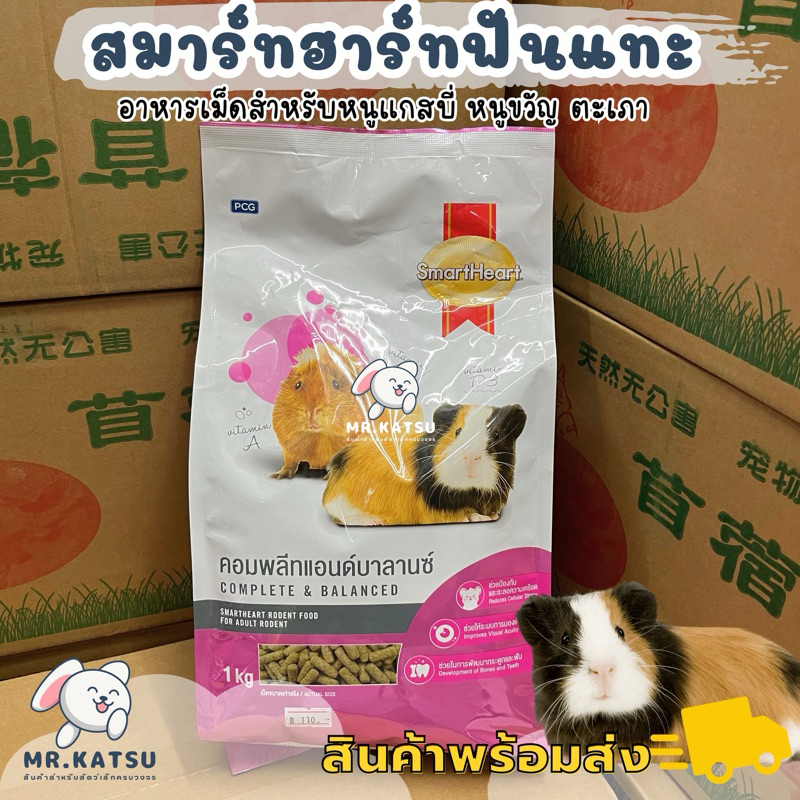 Smartheart Rodent สมาร์ทฮาร์ทสัตว์ฟันแทะ อาหารสำหรับหนูแกสบี้ กระต่าย ...