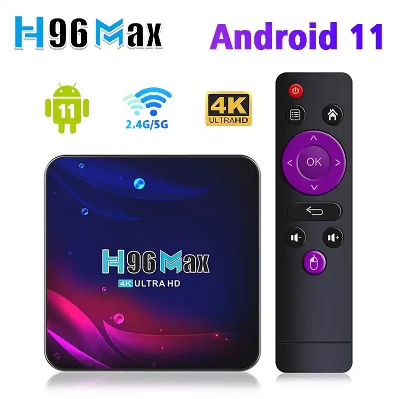 H96 MAX V11 Android11 CPU RK3318 Wifi 5G Bluetooth Lan100M Android box | Shopee Thailand