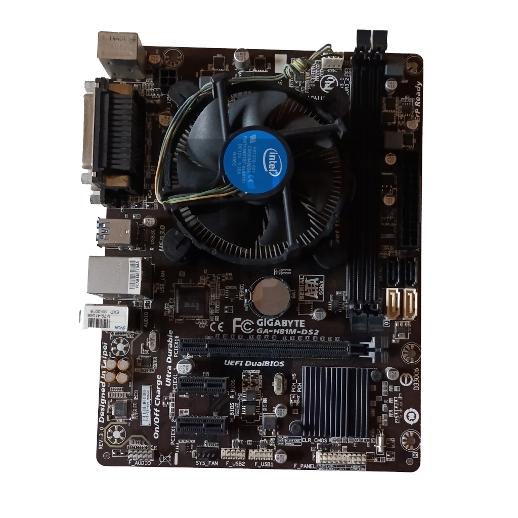 MAINBOARD (เมนบอร์ด) 1150 GIGABYTE GA-H81M-DS2 (REV. 3.0) (DDR3 ...