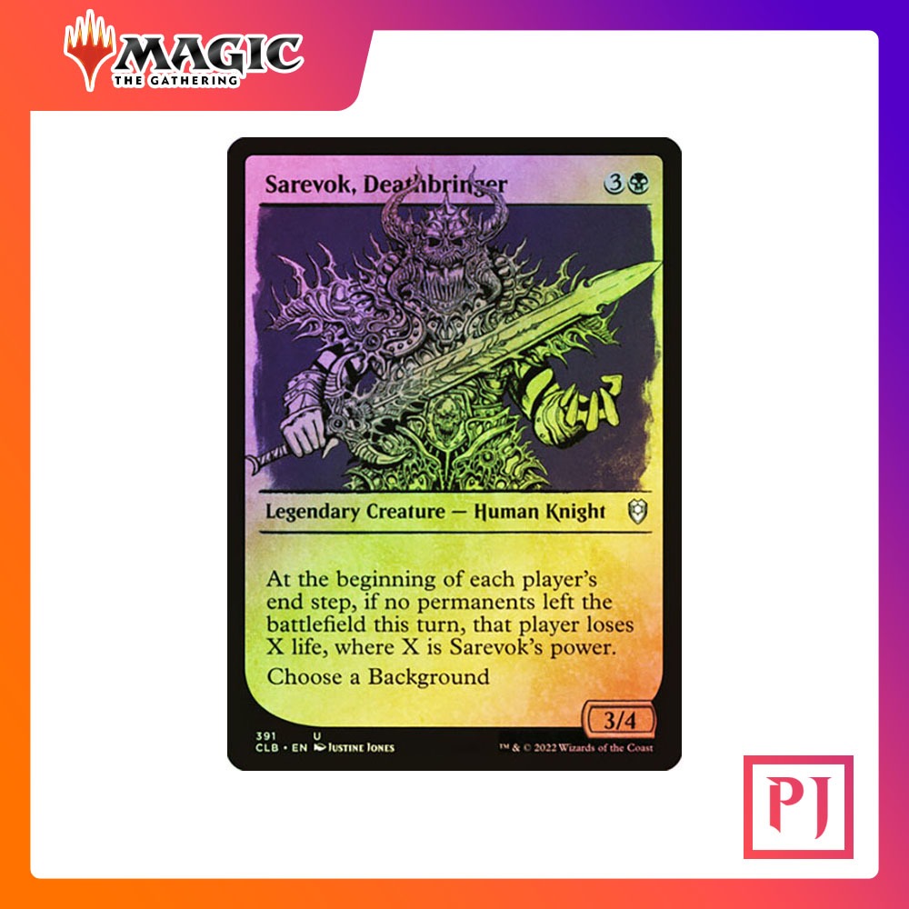 [MTG] Sarevok, Deathbringer (Showcase) [CLB] [BLACK] [UNCOM] [FOIL ...