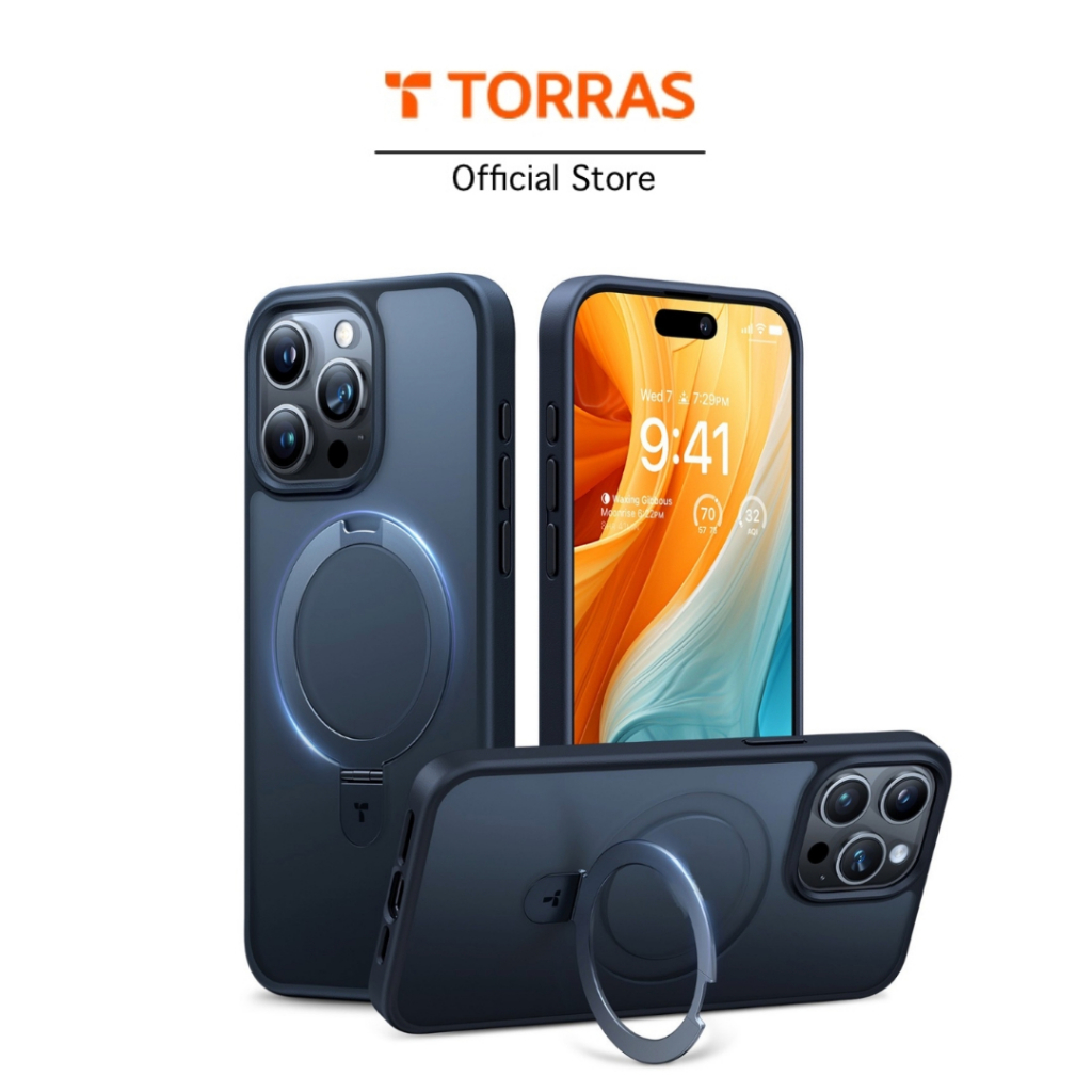 เคสมือถือ Torras UPRO Ostand - Clear, Matte Black 15 Pro/ 15 Pro Max | Shopee Thailand