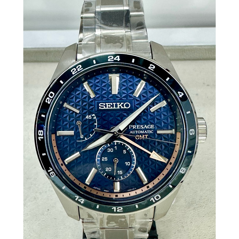 SEIKO PRESAGE GMT SHARP EDGED SERIES รุ่น SPB217J1,SPB217J,SPB217 ...