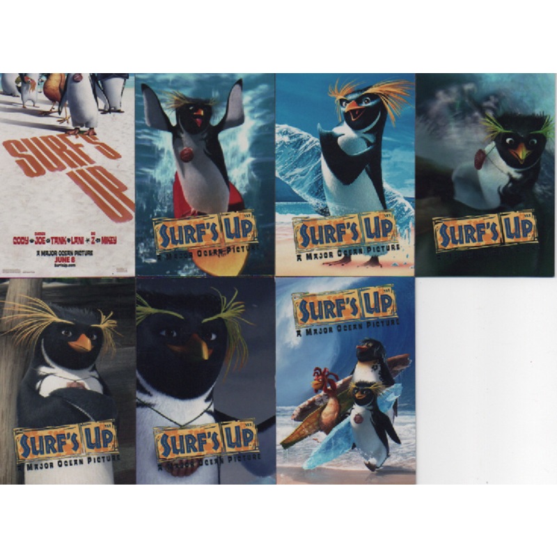 Movie_Magnet การ์ดแม่เหล็กติดตู้เย็น SURF 'S UP ชุดพิเศษ | Shopee Thailand