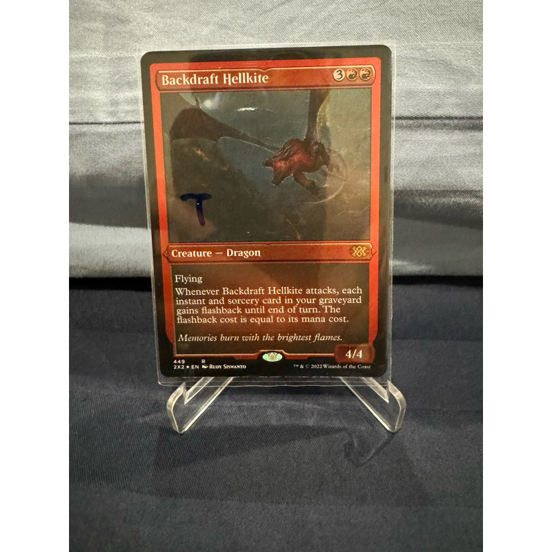MTG Double Masters 2022 Variants: Backdraft Hellkite (Foil Etched ...