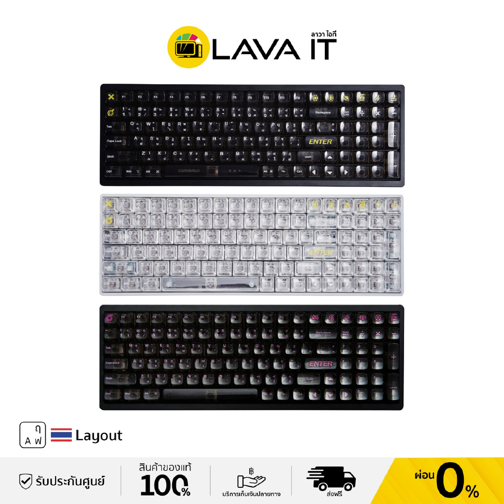 Loga Crystal keycaps Set : ชุดคีย์แคปใส Profile GDA 132 ปุ่ม | Shopee ...