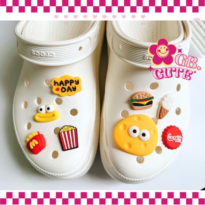 ตัวติดรองเท้า Crocs Jibbitz 1 เซ็ท ลาย SAY CHEESE จำนวน 8 ชิ้น ค่ะ ตก ...