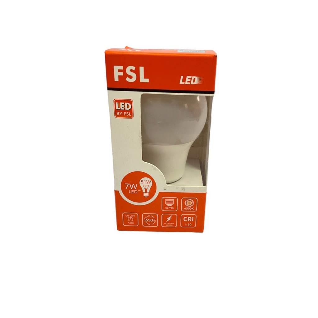 หลอดไฟ LED ทรงกลมแสงสีขาวและสีวอร์ม E27 ยี่ห้อ FSL 15w 13w 9w 7w 5w 3w ...