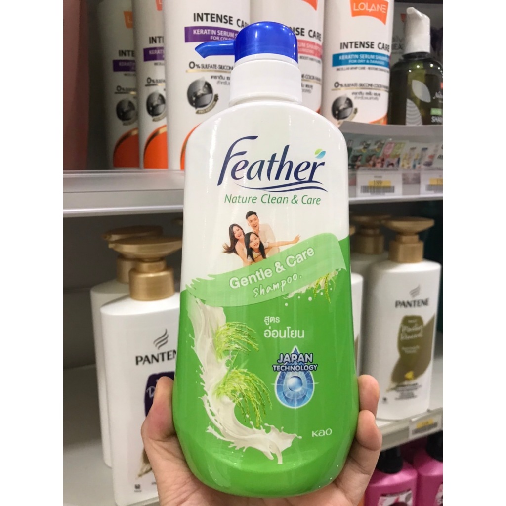 Feather Shampoo 480 ml. แชมพูแฟซ่า 480มล.(แพคเกตใหม่) | Shopee Thailand