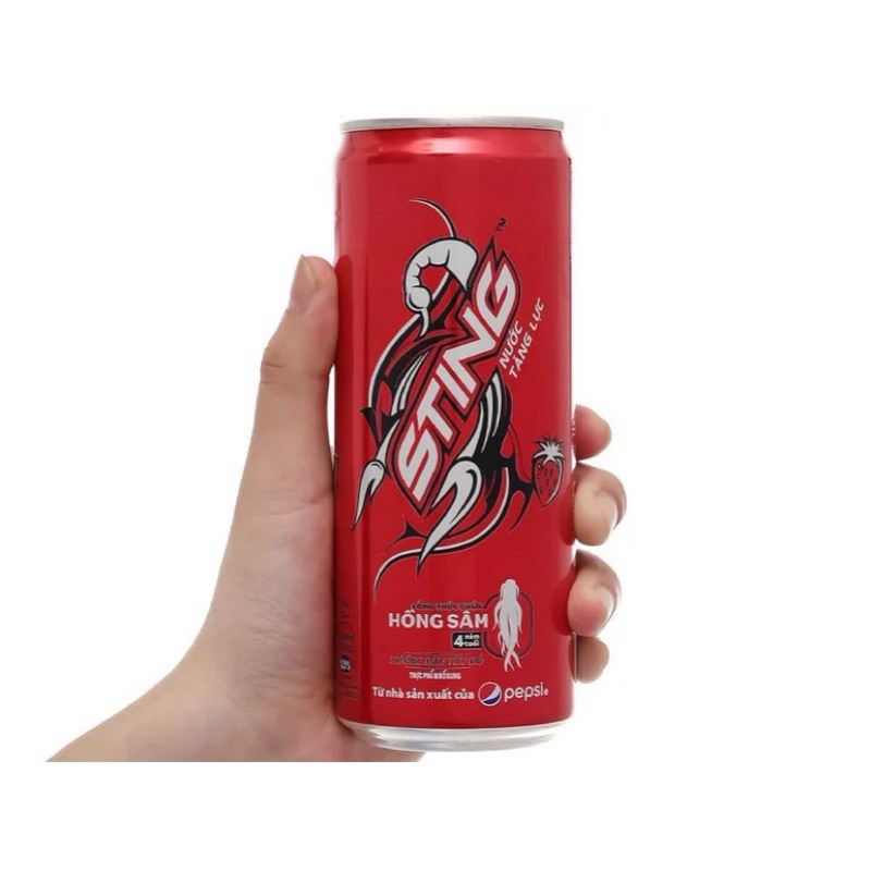 Sting Red Ginseng Energy Drink Bottle 330ml - Vietnamese Energy Drink ...