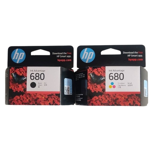 HP 680 BLACK+ HP 680 COLOR ตลับหมึกเเท้HP DESKJET INK ADVANTAGE 1100 ...