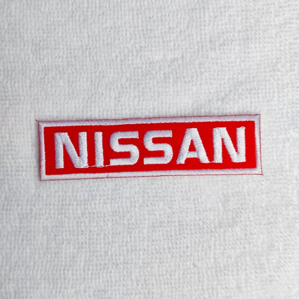 อาร์ม ตัวรีด อาร์มติดเสื้อ รถ ลาย โลโก้ รถยนต์ นิสสัน อุปกรณ์ตกแต่งรถ ...