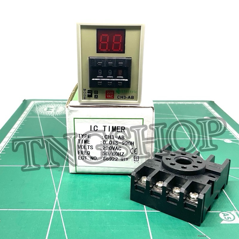 ทามเมอร์ TIMER CH3-AB 12VDC- 24VDC 220VDC 380VAC | Shopee Thailand
