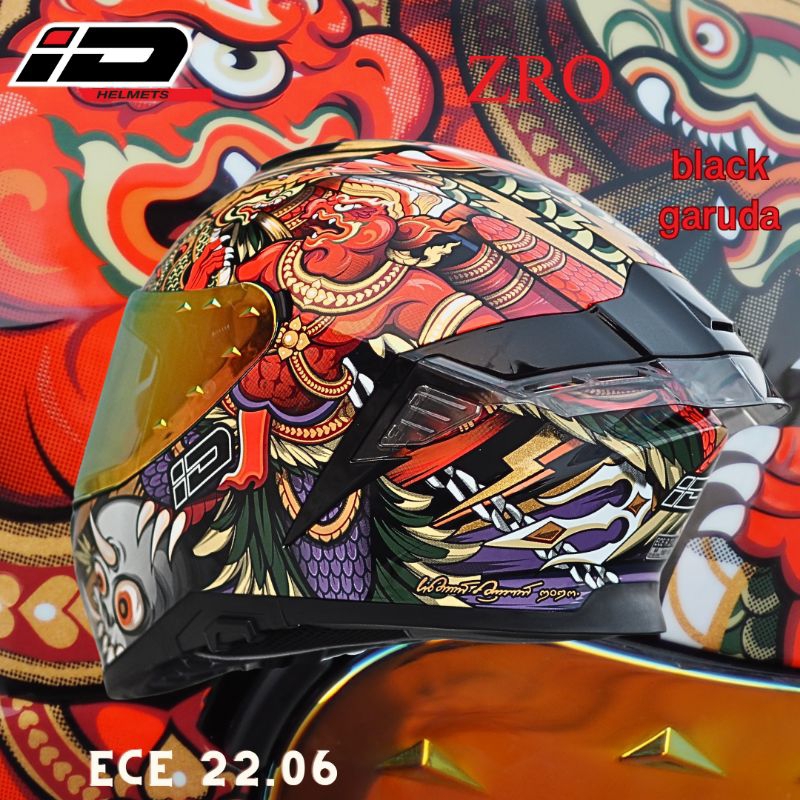 หมวกกันน็อค ID ZRO แว่น2ชั้น ตัวใหม่ล่าสุด | Shopee Thailand