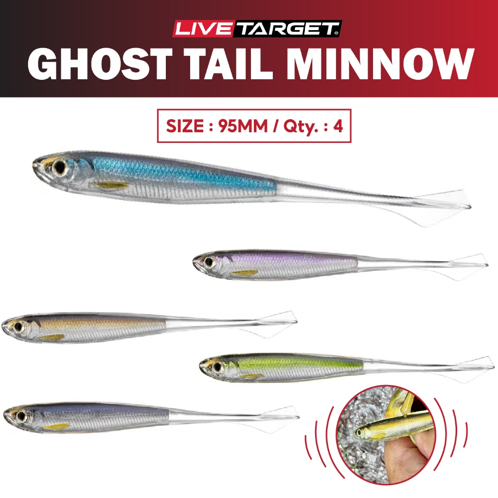 เหยื่อปลอม LIVE TARGET GHOST TAIL MINNOW | Shopee Thailand