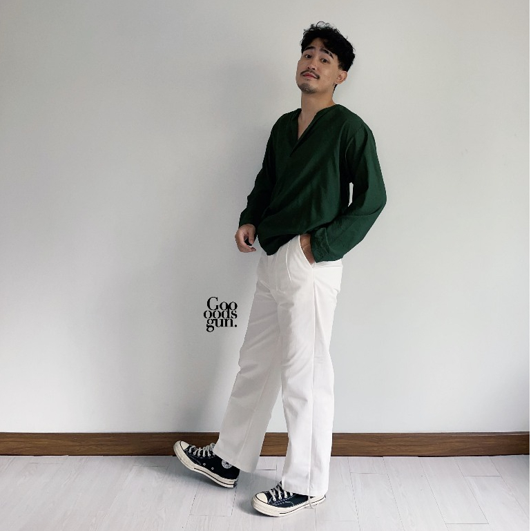 UNCLE PANTS I S-4XL กางเกงขายาวทรงลุงวินเทจ ขากระบอกใหญ่เอวสูง รุ่น ...