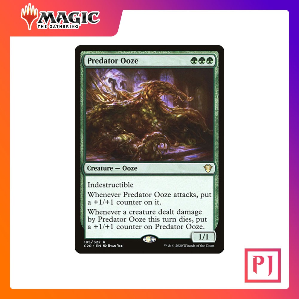 [MTG] Predator Ooze [C20] [GREEN] [RARE] [NORMAL] [ENG] (การ์ดเมจิค ...