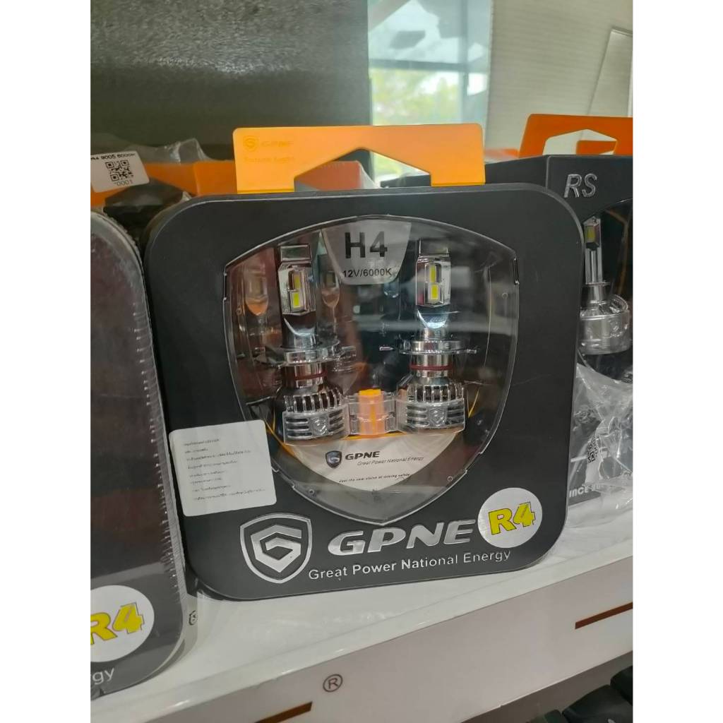 LED แบรนด์ GPNE รุ่น R4 หลอดไฟหน้า ของแท้ (55วัตต์) สองสีในหลอดเดียว ...